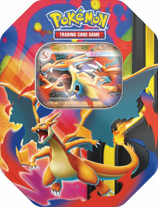 Pokémon TCG Mega Evolution Ascended Heroes Ex Tin Charizard Y/Charizard ...